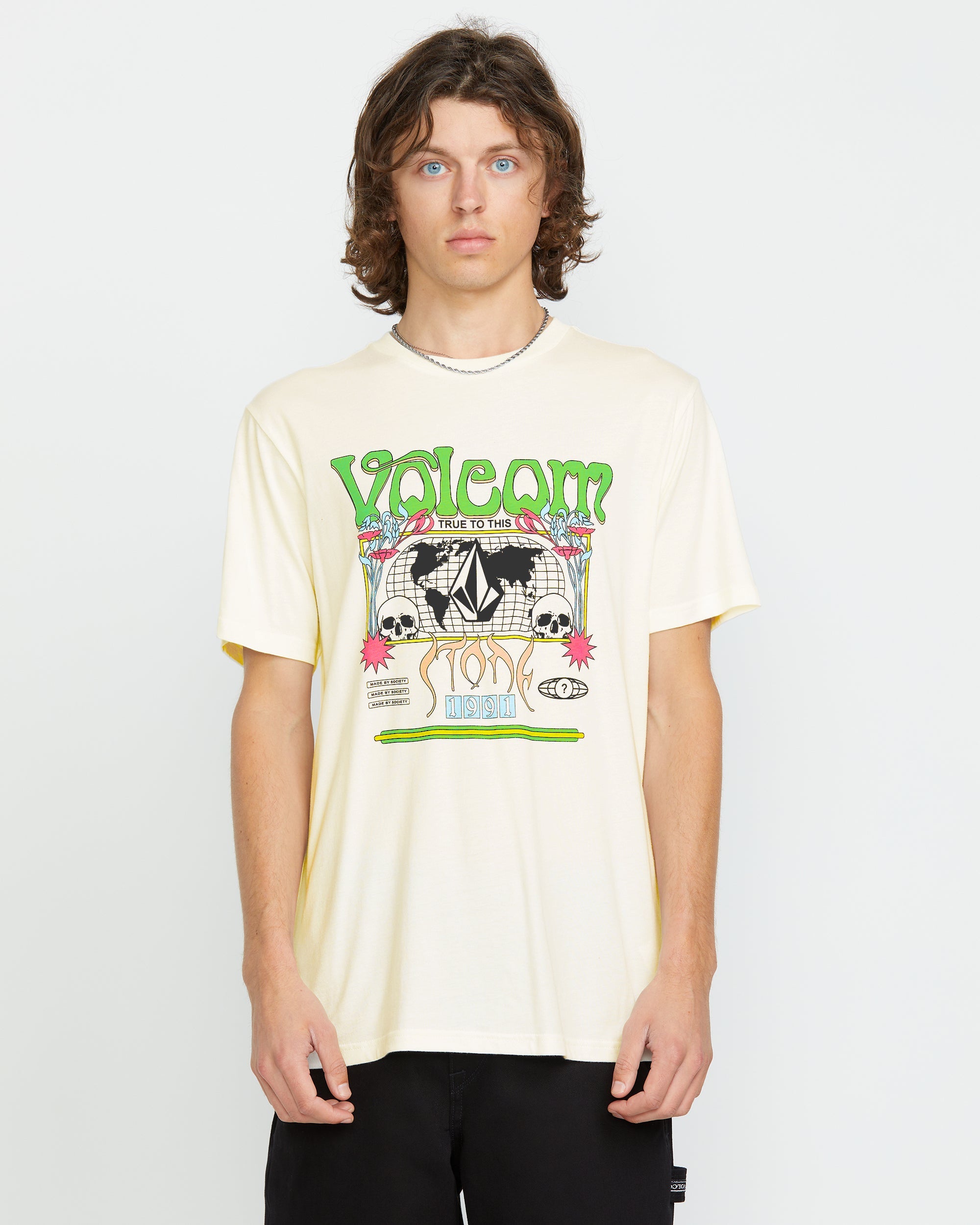 Worldly T-shirt - OFF WHITE - Men - Volcom UK – Volcom United Kingdom