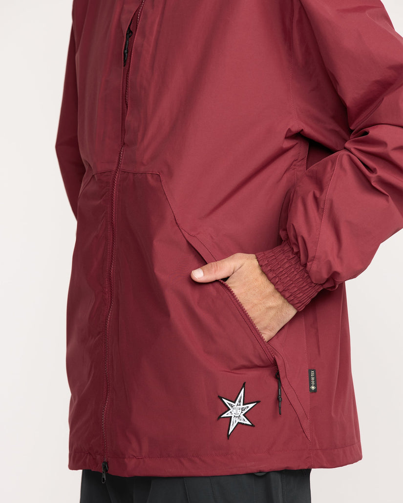 Longo Gore-Tex Jacket - Burnt Red - Men - Volcom UK – Volcom United Kingdom