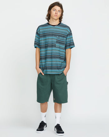 Slide Stone T-shirt - DARK BLACK HEATHER - Men - Volcom UK – Volcom ...