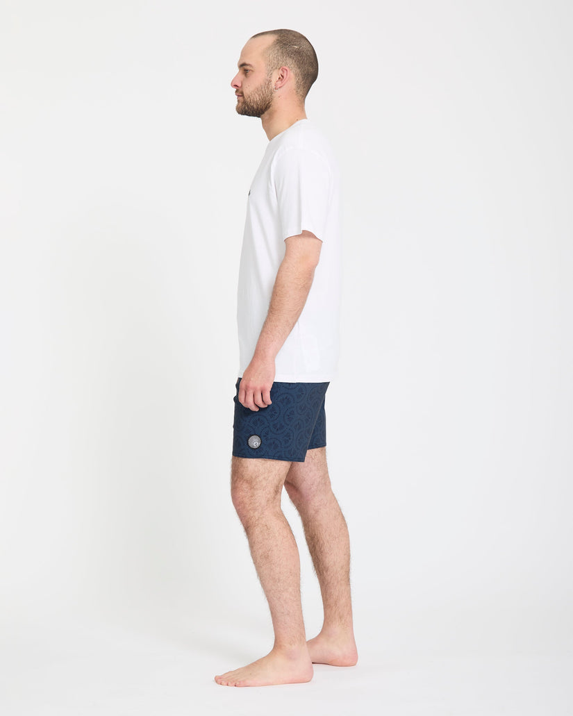 Psych Cotton Stoney 17" Boardshort - Midnight Blue - Men - Volcom EU ...