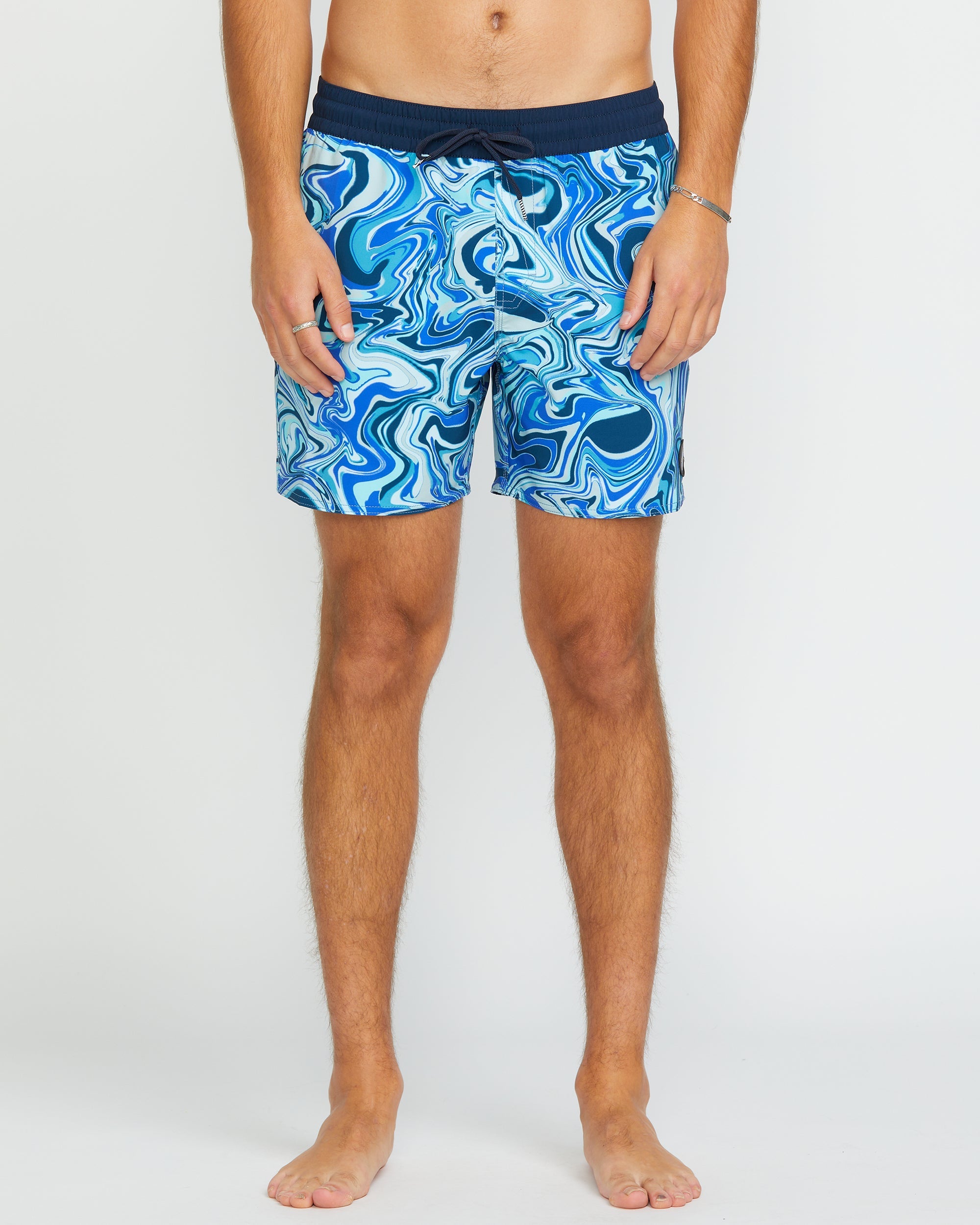 Lido Print Trunk 16" Boardshort - NAVY - Men - Volcom UK – Volcom ...