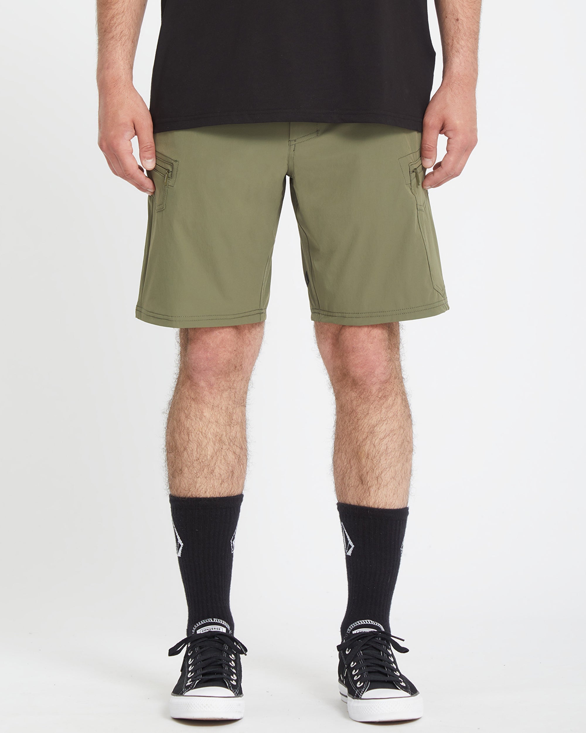 Cashed In Cargo 20" Hybrid Short - WINTERMOSS - Men - Volcom UK ...