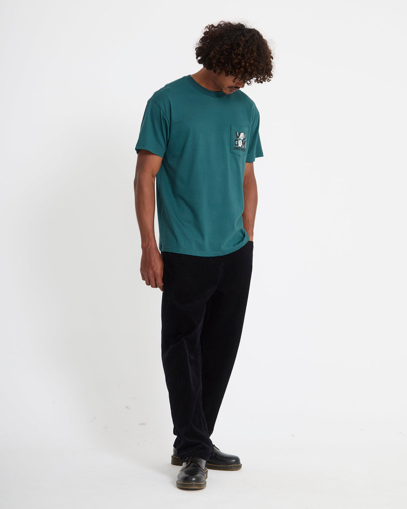 Parted Out Pocket T-Shirt - Rifle Green - Men - Volcom EU – Volcom ...