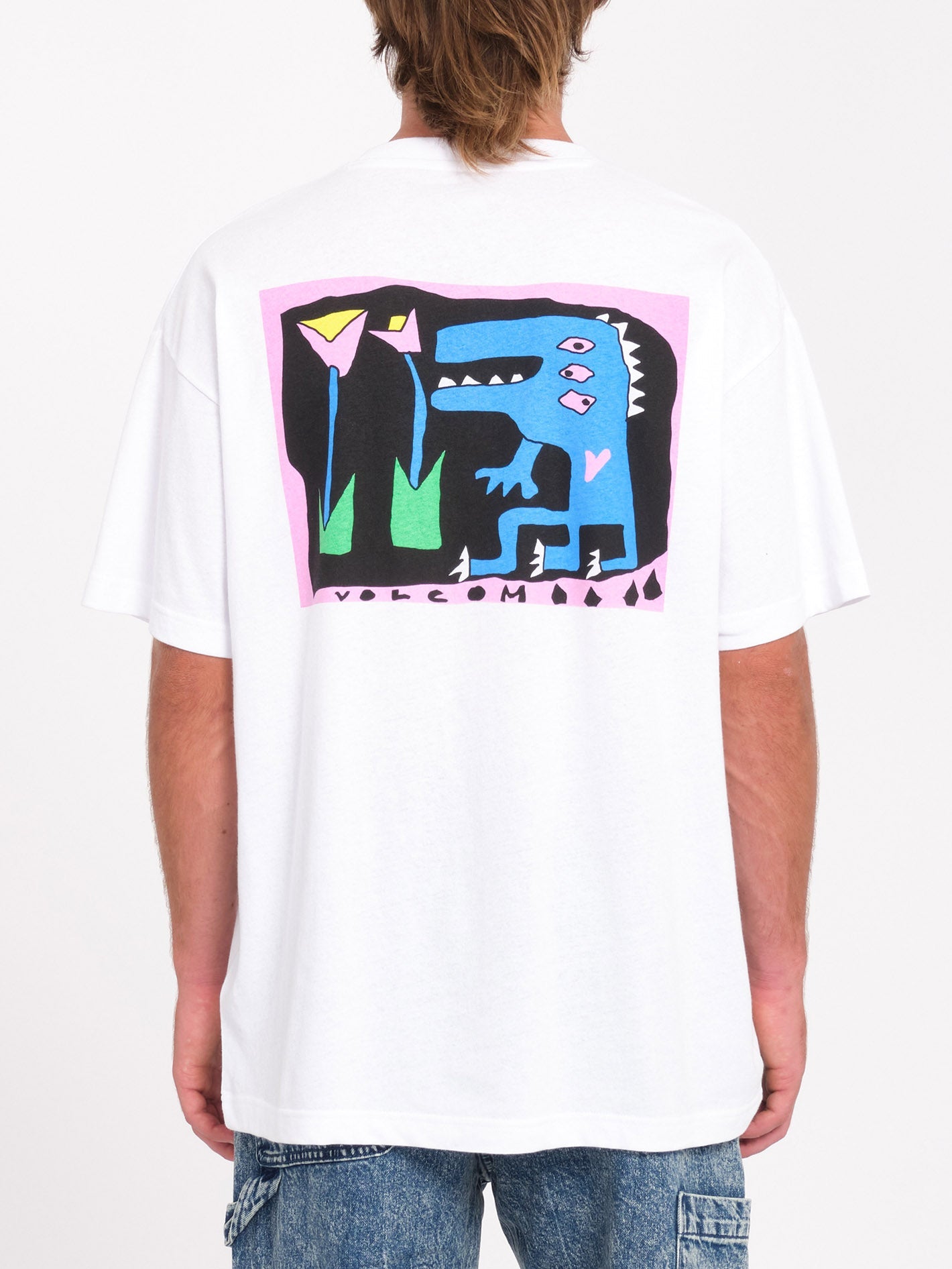 Arthur Dino T-Shirt - White - Men - Volcom UK – Volcom United Kingdom