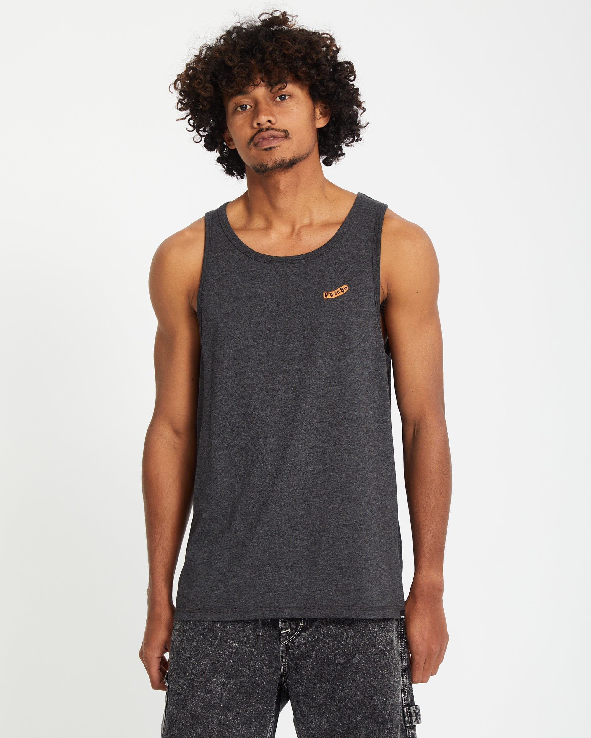 Pistol Stone Tank Top - Heather Black - Men - Volcom EU – Volcom United ...