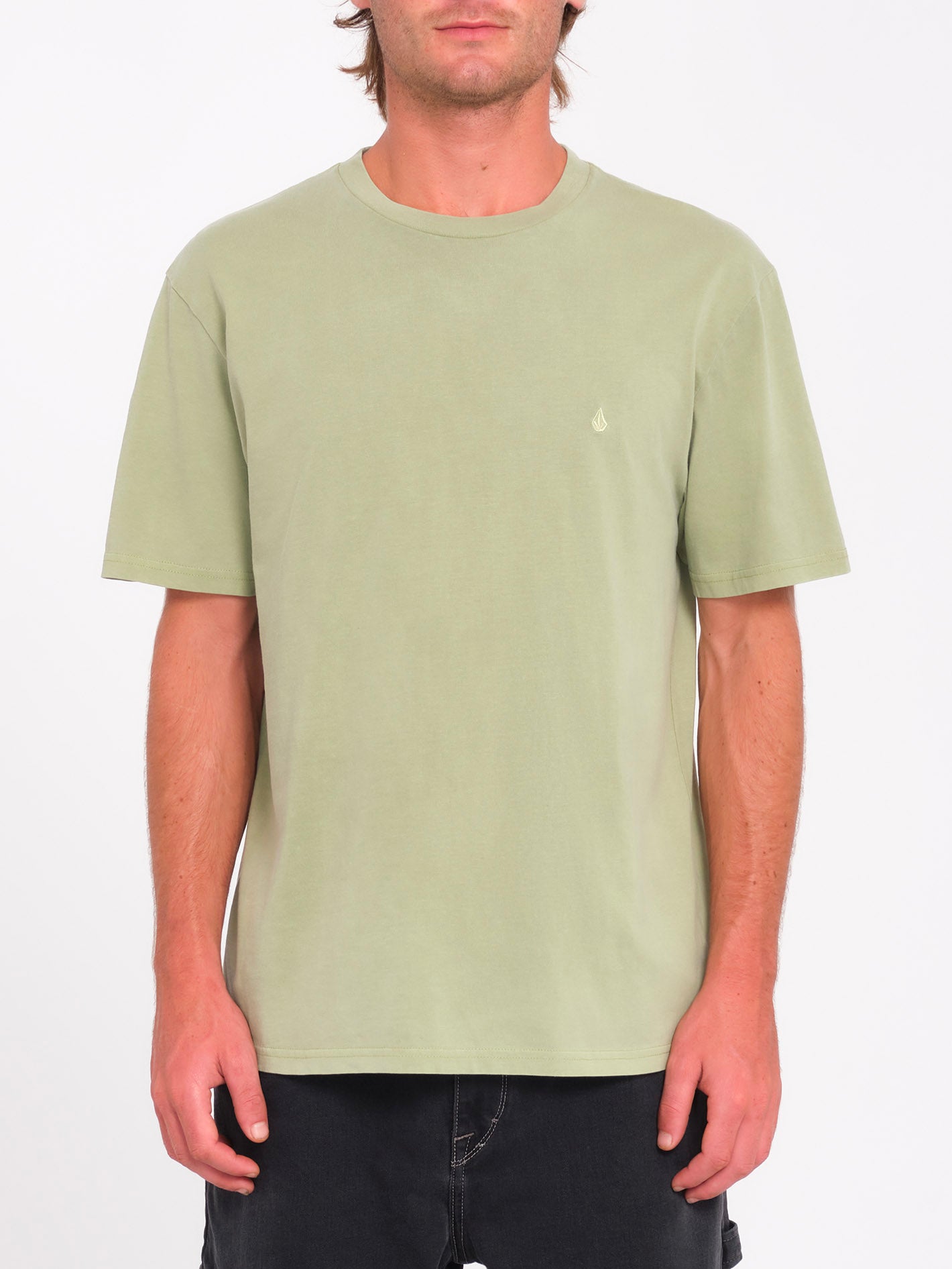 Solid Stone T-Shirt - Green Tea - Men - Volcom UK – Volcom United Kingdom