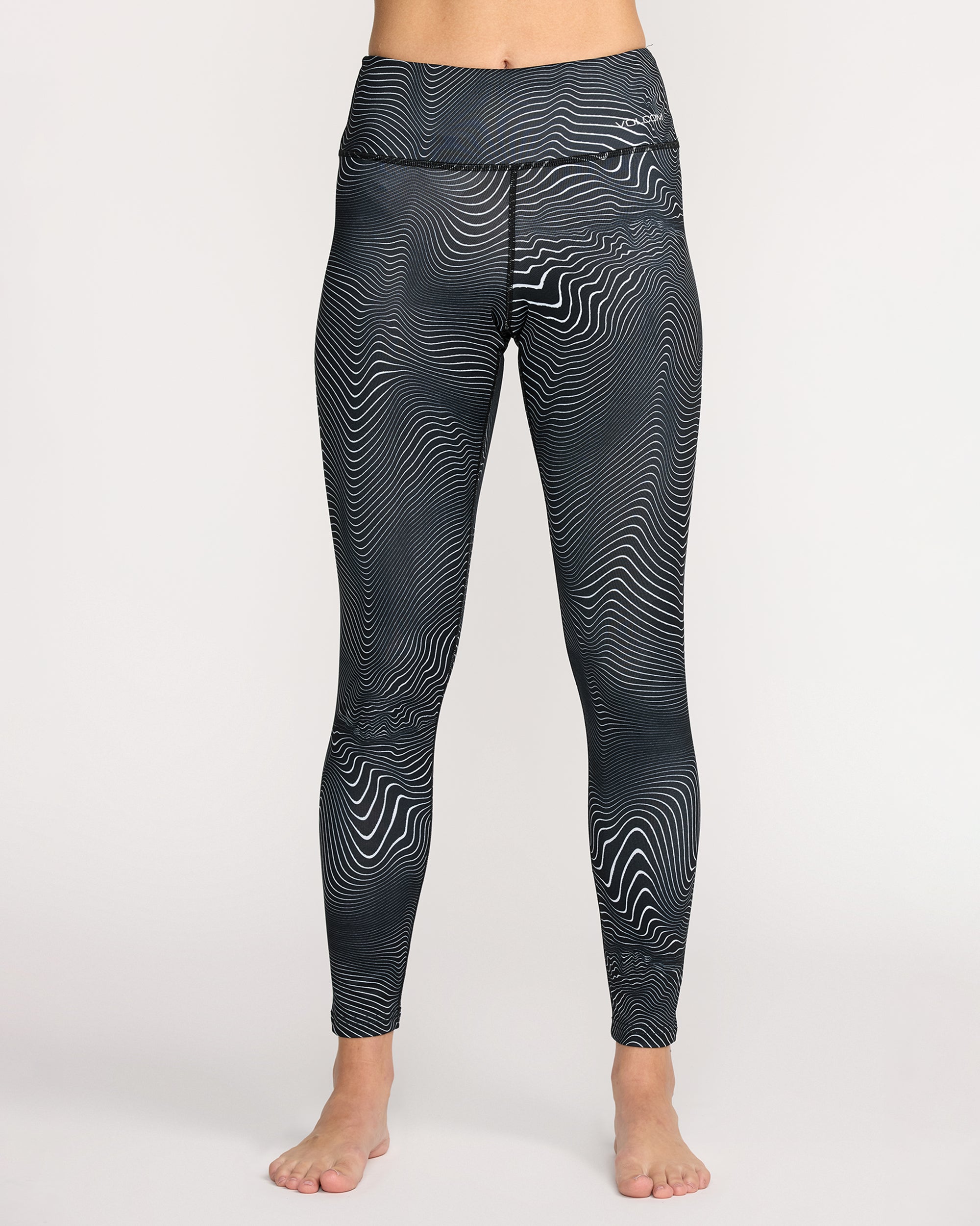 W V-Science Base Layer Legging - Black White - Women - Volcom UK ...