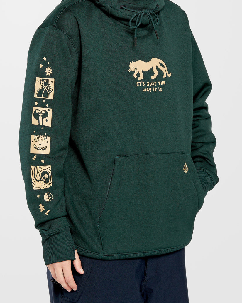 Riding Hydro Hoodie - Scarab - Women - Volcom UK - 2 Years Warranty ...