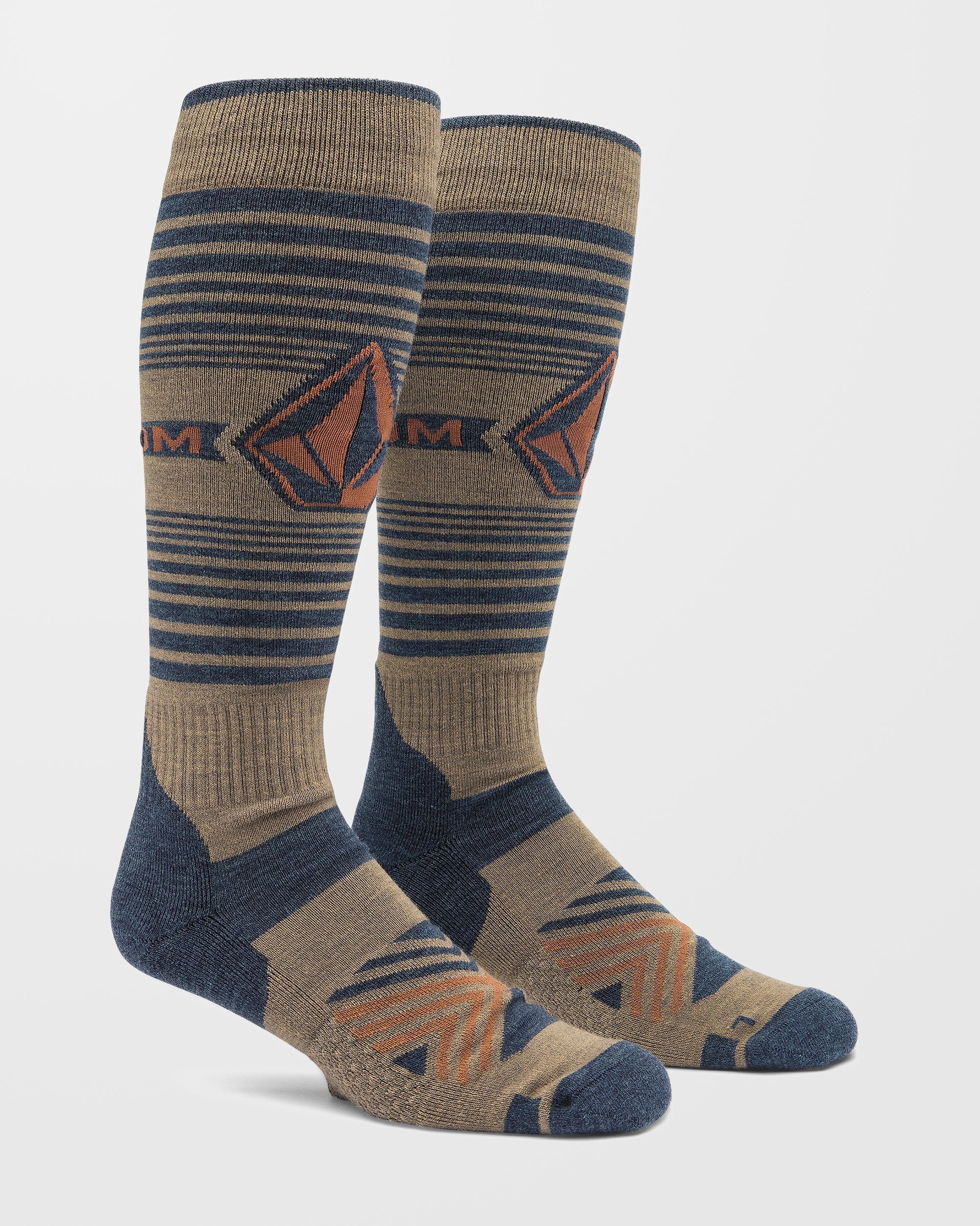 Horizon Wool Blend Otc Socks - Chestnut Brown - Men - Volcom UK - 2 ...