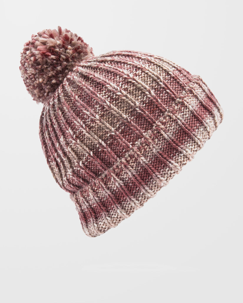 V.Co Lyra Bobble Beanie - Burgundy - Women - Volcom UK - 2 Years ...