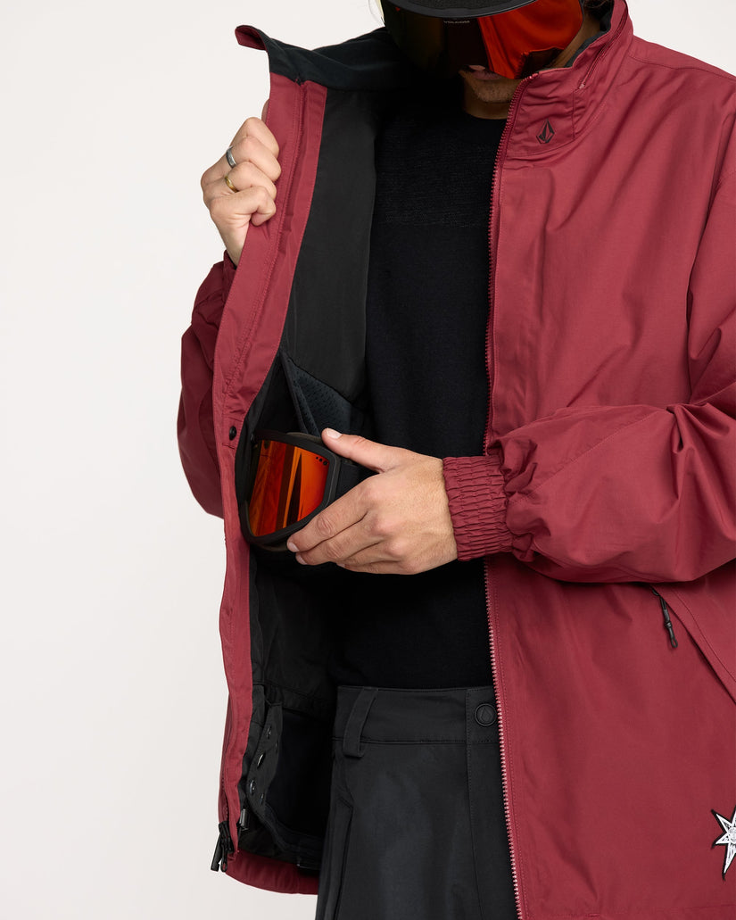 Longo Gore-Tex Jacket - Burnt Red - Men - Volcom UK – Volcom United Kingdom