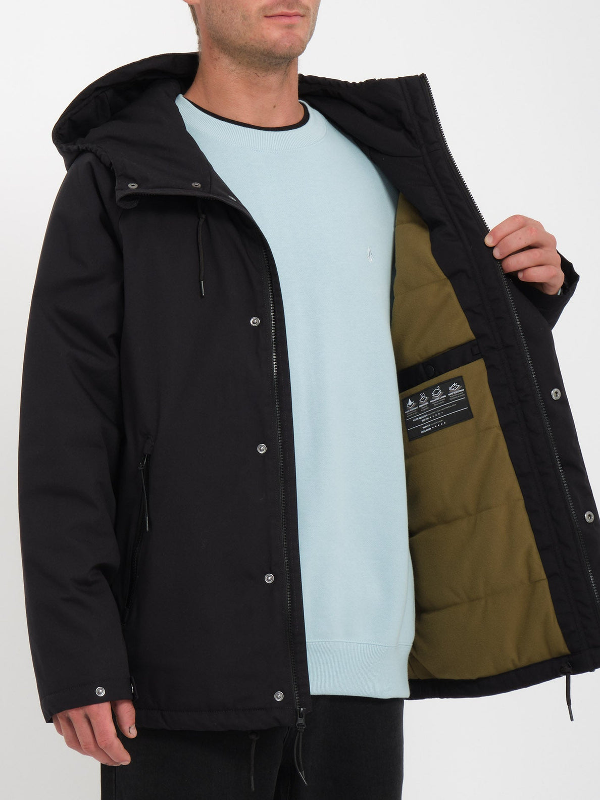 Stoke Stone Ii 5K Jacket - BLACK - Men - Volcom UK – Volcom United Kingdom