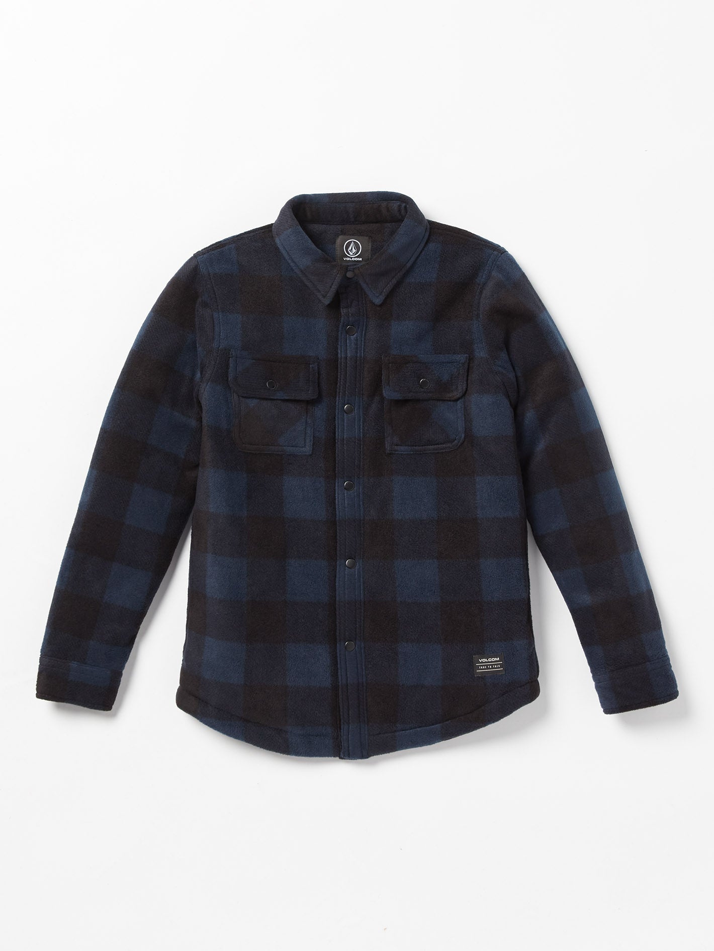 Bowered Fleece Over-Shirt - NAVY - (KIDS) - Volcom UK – Volcom United ...