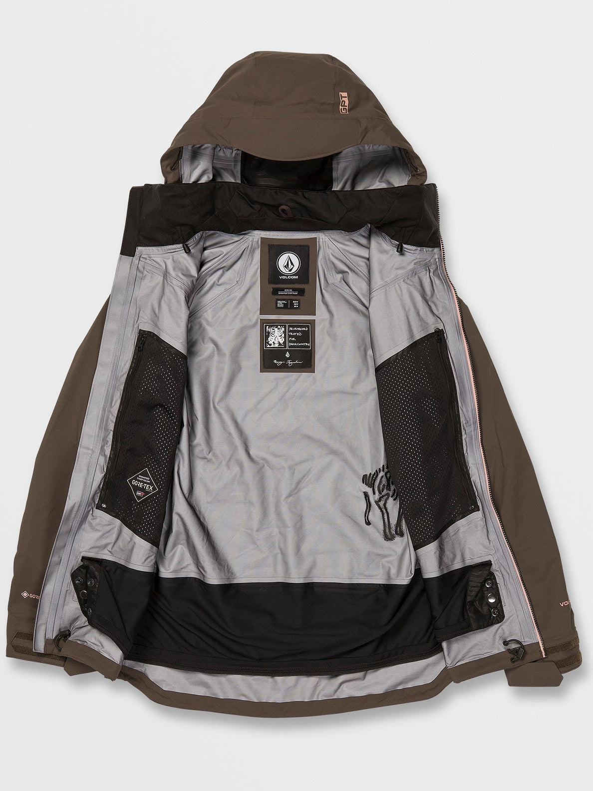 Guch Stretch Gore-Tex Jacket - BROWN - Men - Volcom UK – Volcom United ...