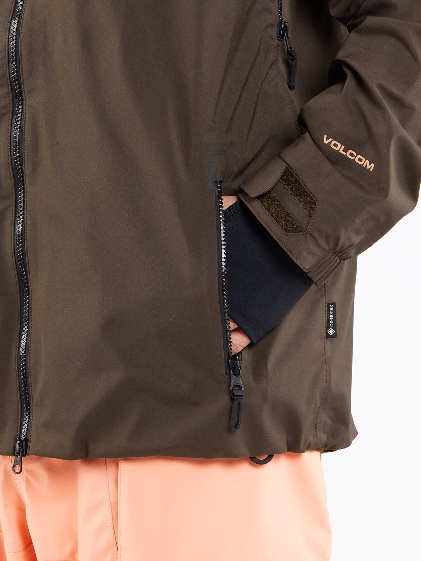 Guch Stretch Gore-Tex Jacket - BROWN - Men - Volcom UK – Volcom United ...